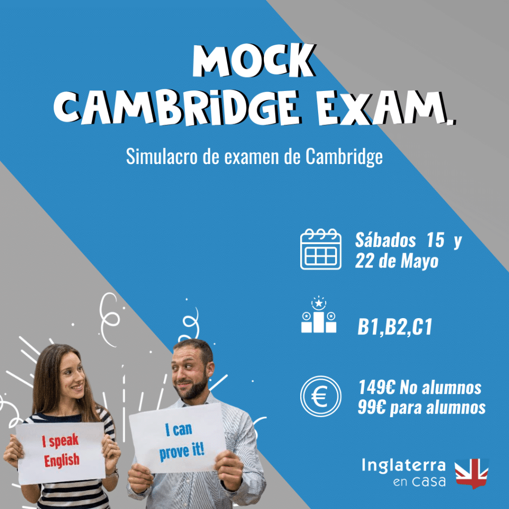 MOCK CAMBRIDGE EXAM - SHOP Inglaterra en casa